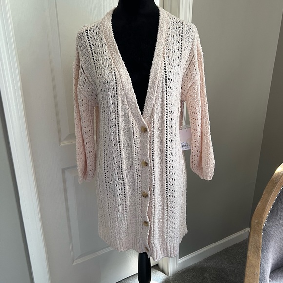 LC Lauren Conrad | Sweaters | Lc Lauren Conrad Cream Buttonfront ...